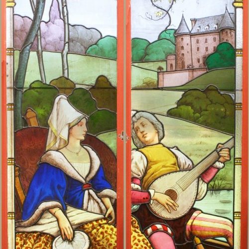 Ref: Fre194 - French Stained Glass Window - "Château Windows ...