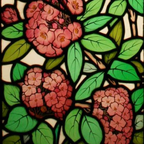 Ref: Fre218 - Antique French Stained Glass Window - "French Art Nouveau ...