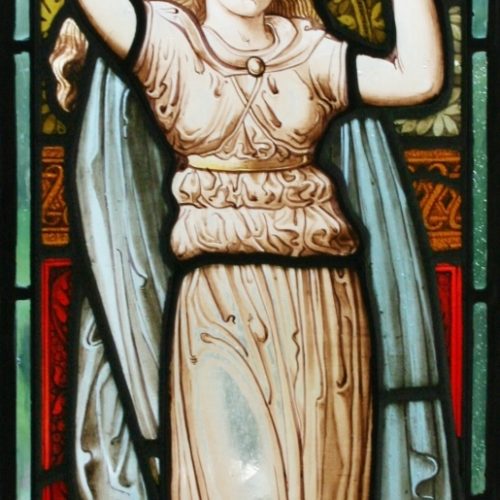 Ref: Ron386 - Roundels - Antique Stained Glass Window - "Pre-Raphaelite ...