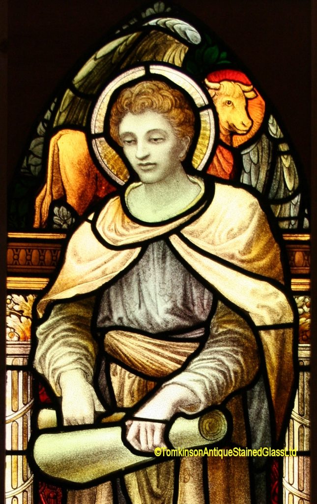 St Luke Stained Glass window - Tomkinson Stained Glass