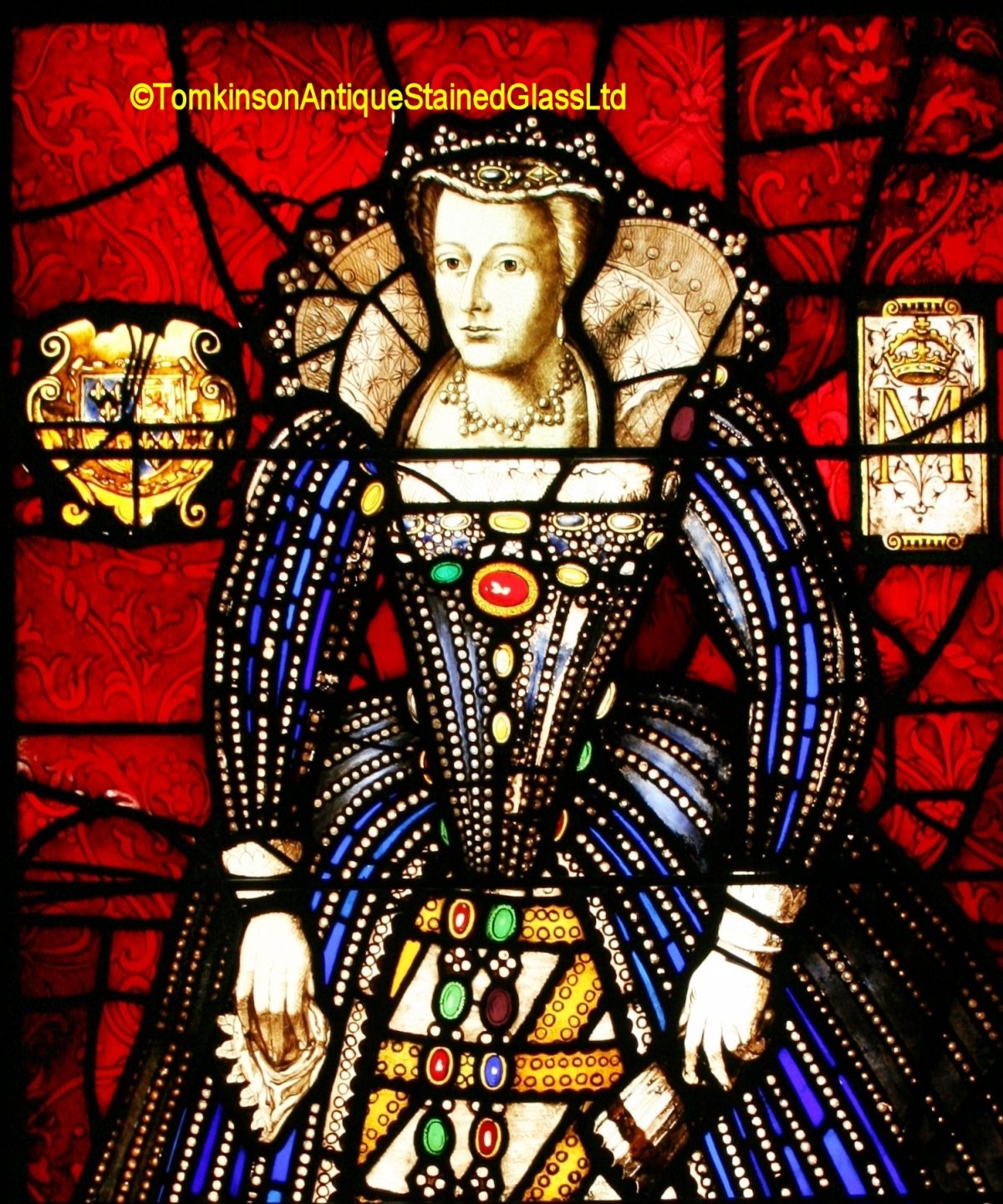 Mary Queen of Scots stained glass by Thomas Willement - Tomkinson ...
