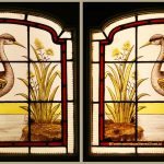 Ref: Vic634- Victorian Stained Glass Window - Pond Scene - Tomkinson ...