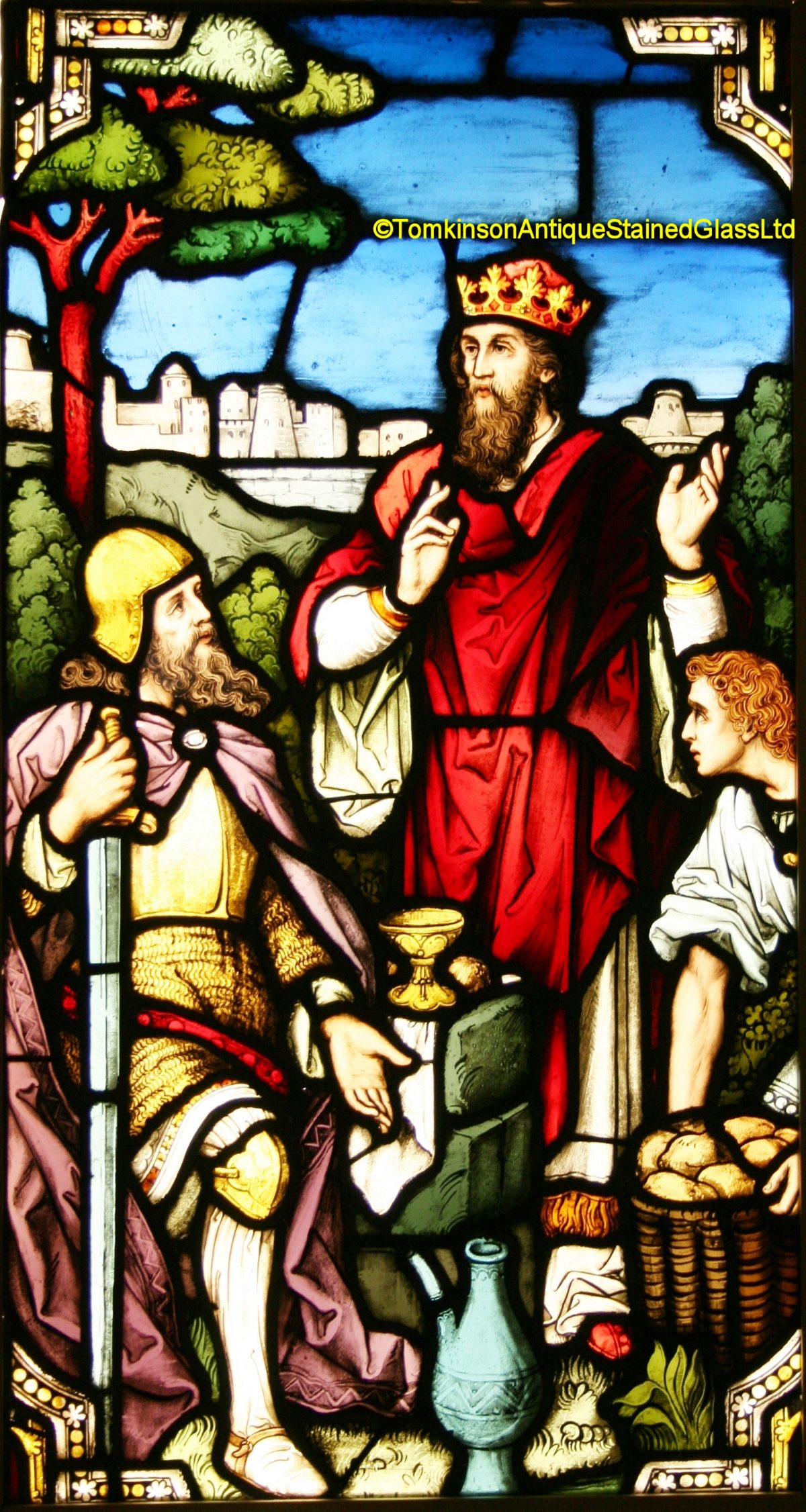 King David stained glass window - Tomkinson Stained Glass