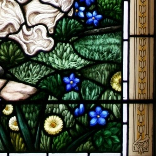 Ref: Vic650 - 3 Victorian Stained Glass Windows - Meadow Scene ...