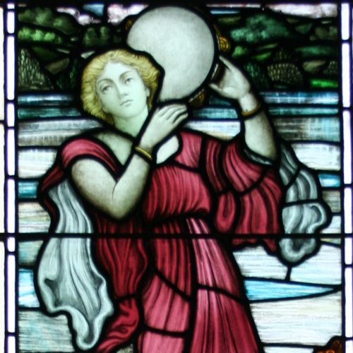 Ref: Vic650 - 3 Victorian Stained Glass Windows - Meadow Scene ...