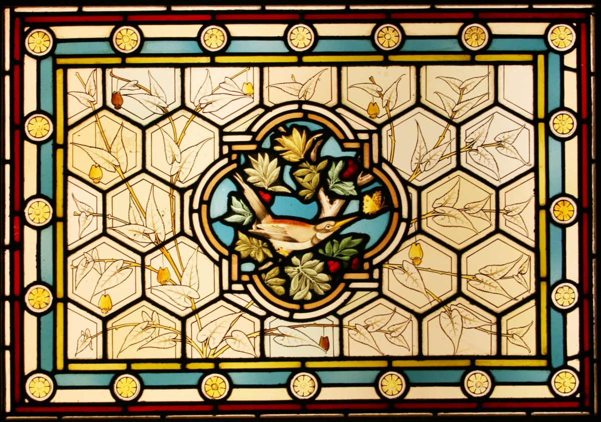 Ref: Vic653 - 2 Victorian Stained Glass Windows - Transom Windows ...